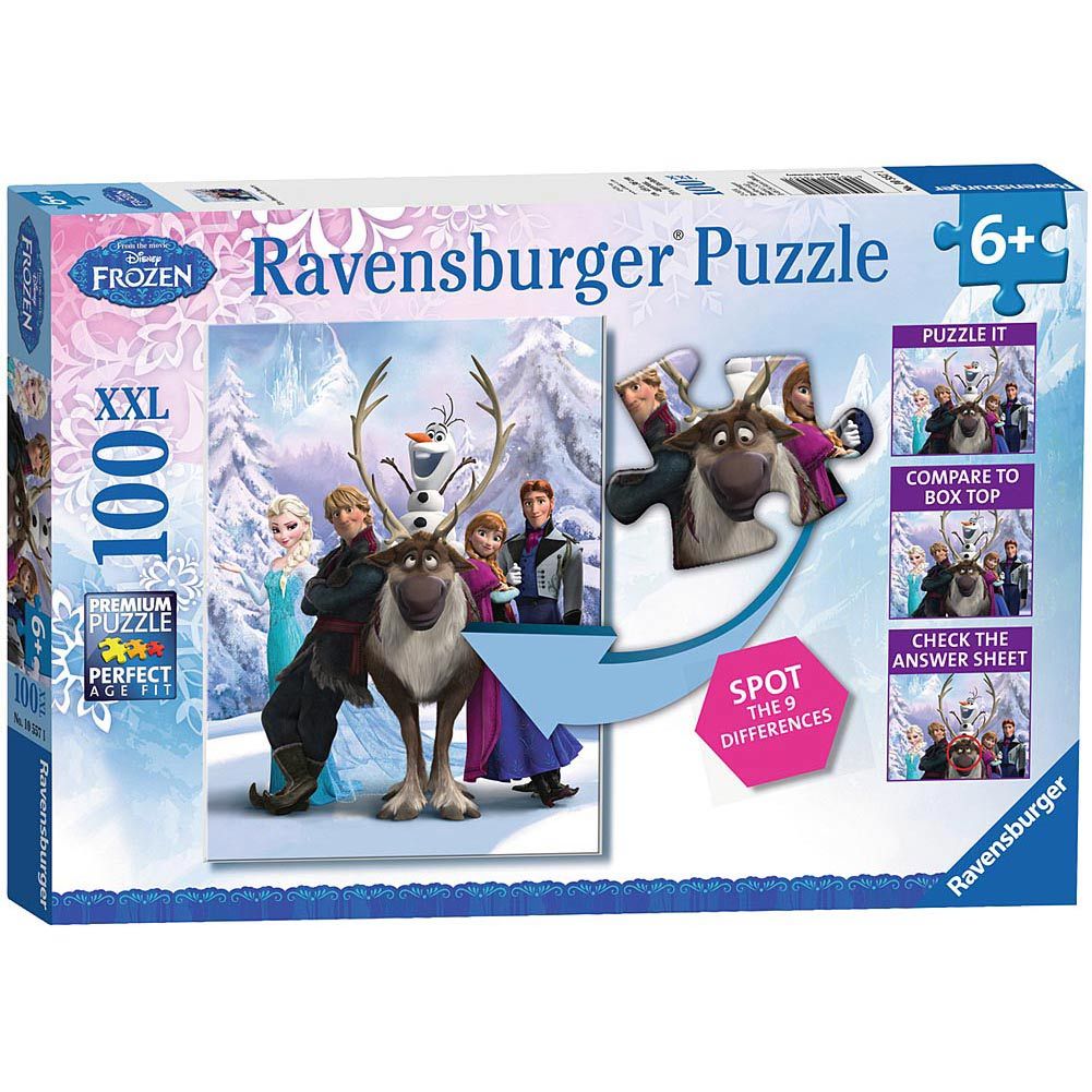 Puzzle - 100's XXL: Disney Frozen - The Frozen Difference – Wondersaurus
