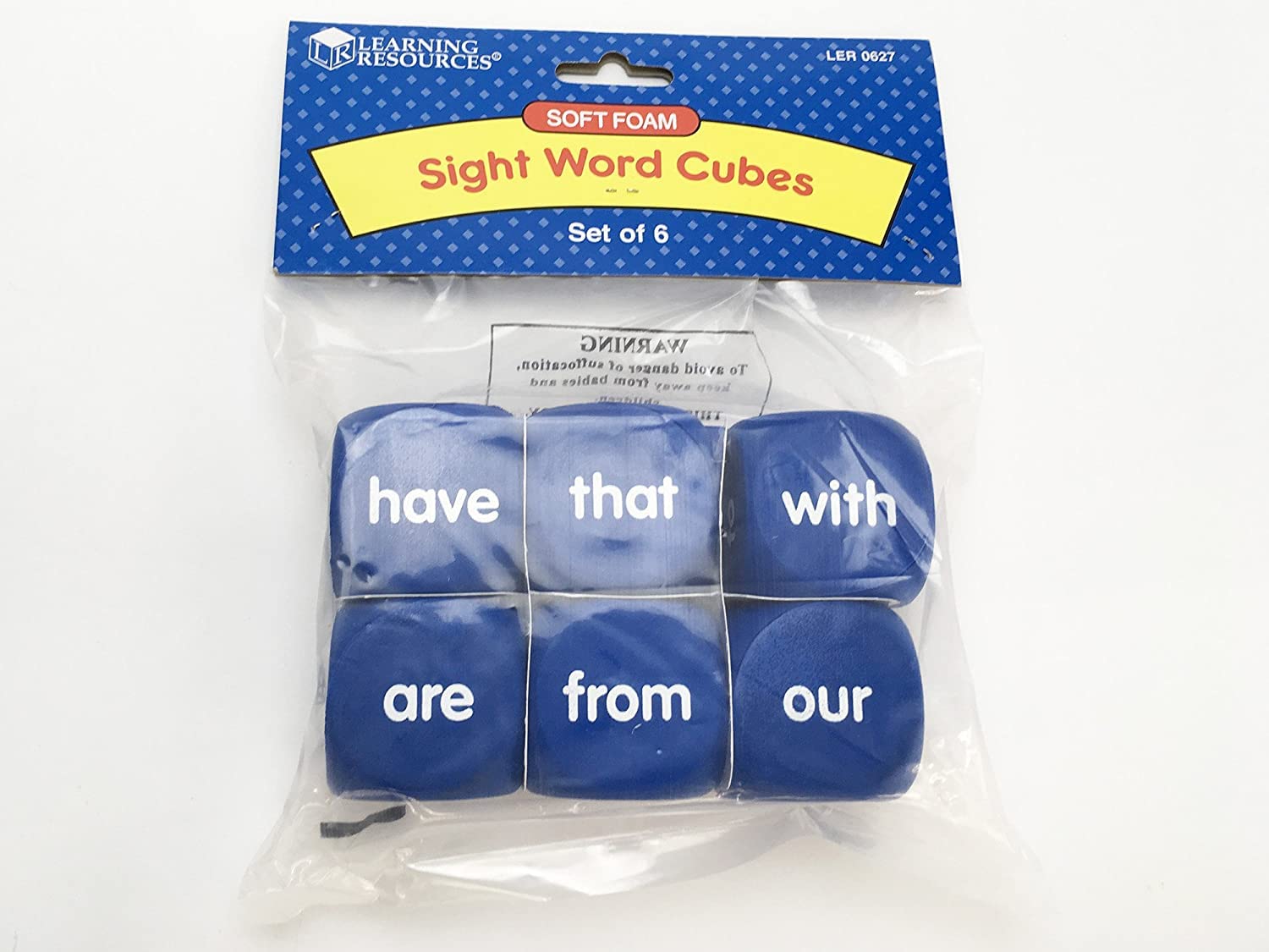 Soft Foam Sight Word Cubes (Set of 6) – WONDERSAURUS