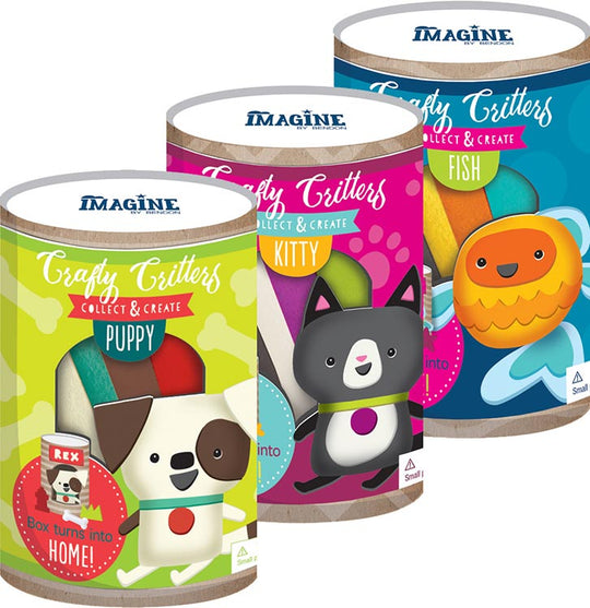 Crafty Critters Collect & Create: Puppy / Kitty / Fish – WONDERSAURUS