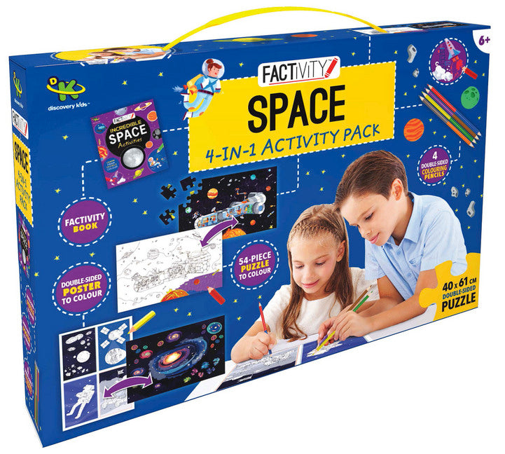 Discovery Kids: Factivity 4-In-1 Activity Pack - Space – Wondersaurus