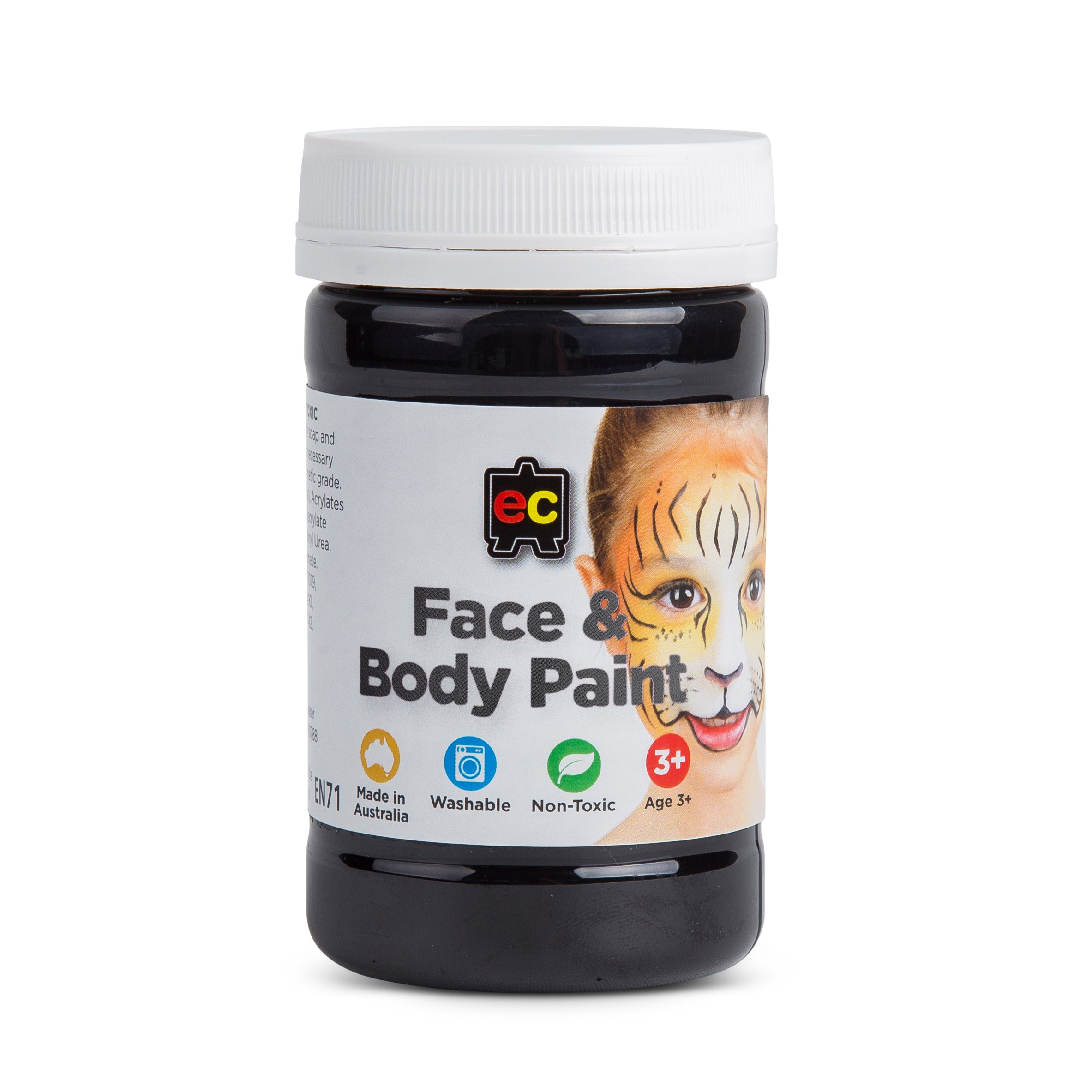 Face and Body Paint 175ml: Black – WONDERSAURUS