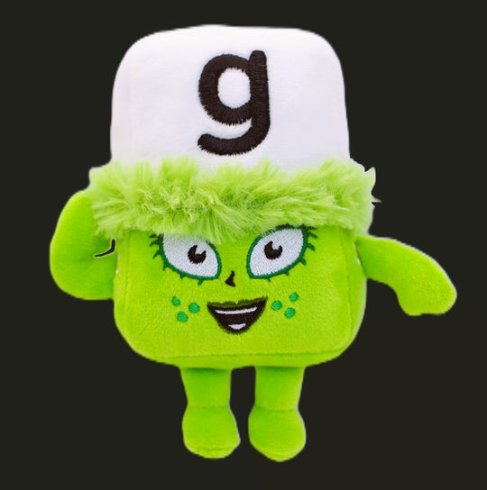 Alphablocks plush and cards - g – WONDERSAURUS