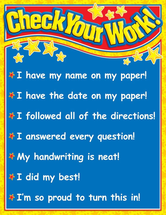 Charts: Check Your Work! – WONDERSAURUS