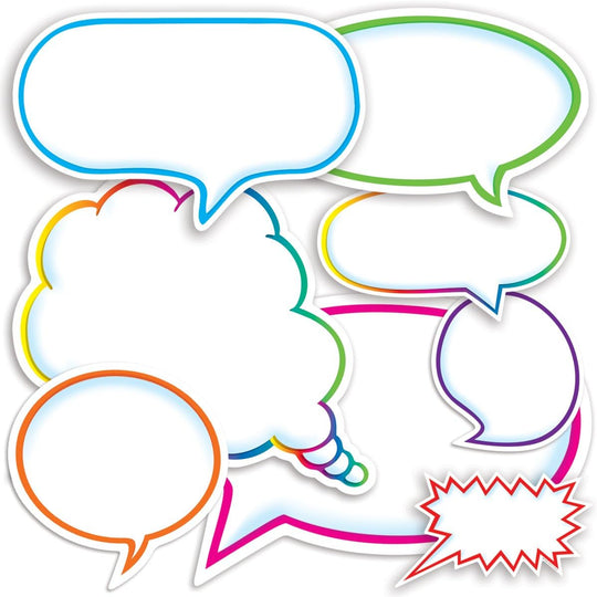 Mini Bulletin Board Set! - Accent Punch- Outs!: Dialogue Bubbles ...