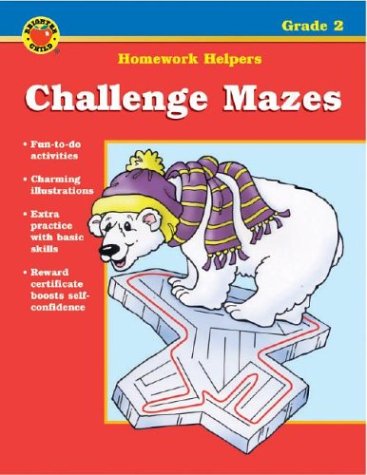Brighter Child Homework Helpers: Challenge Mazes (Grade 2) – Wondersaurus
