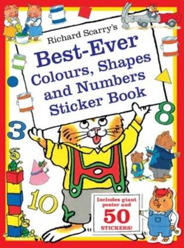 Richard Scarry Sticker Books: Best-Ever Colours Shapes and Numbers ...