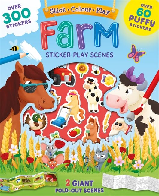 Giant Fold-Out Sticker Play Scenes: Farm – Wondersaurus