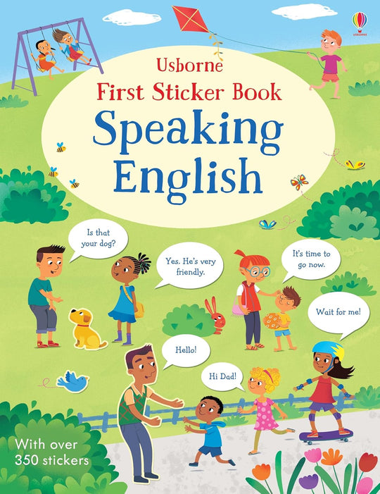 Usborne First Sticker Book: Speaking English – WONDERSAURUS