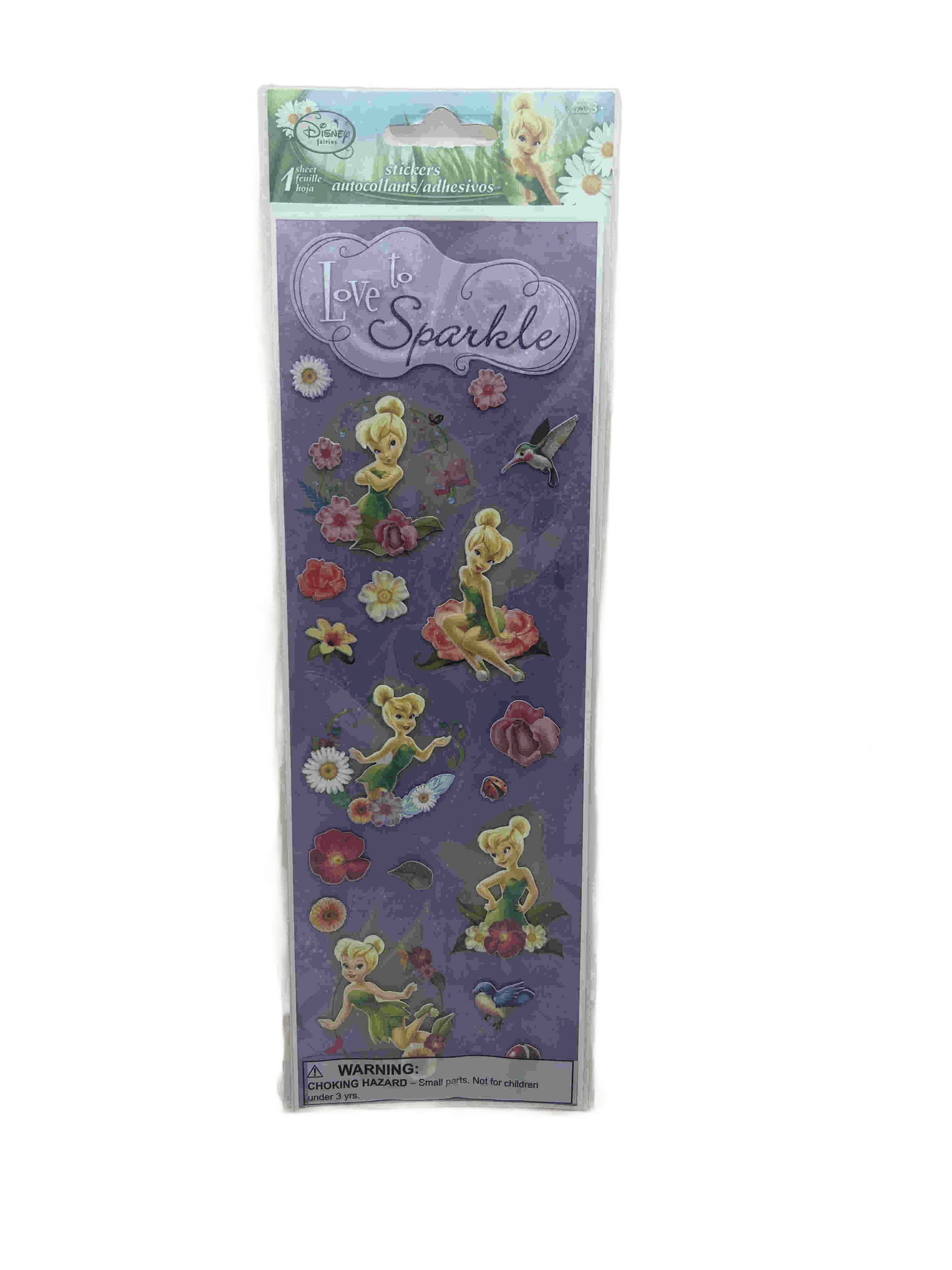 Tall Dimensional Stickers: Tinkell Bell Layers & Glitter – WONDERSAURUS
