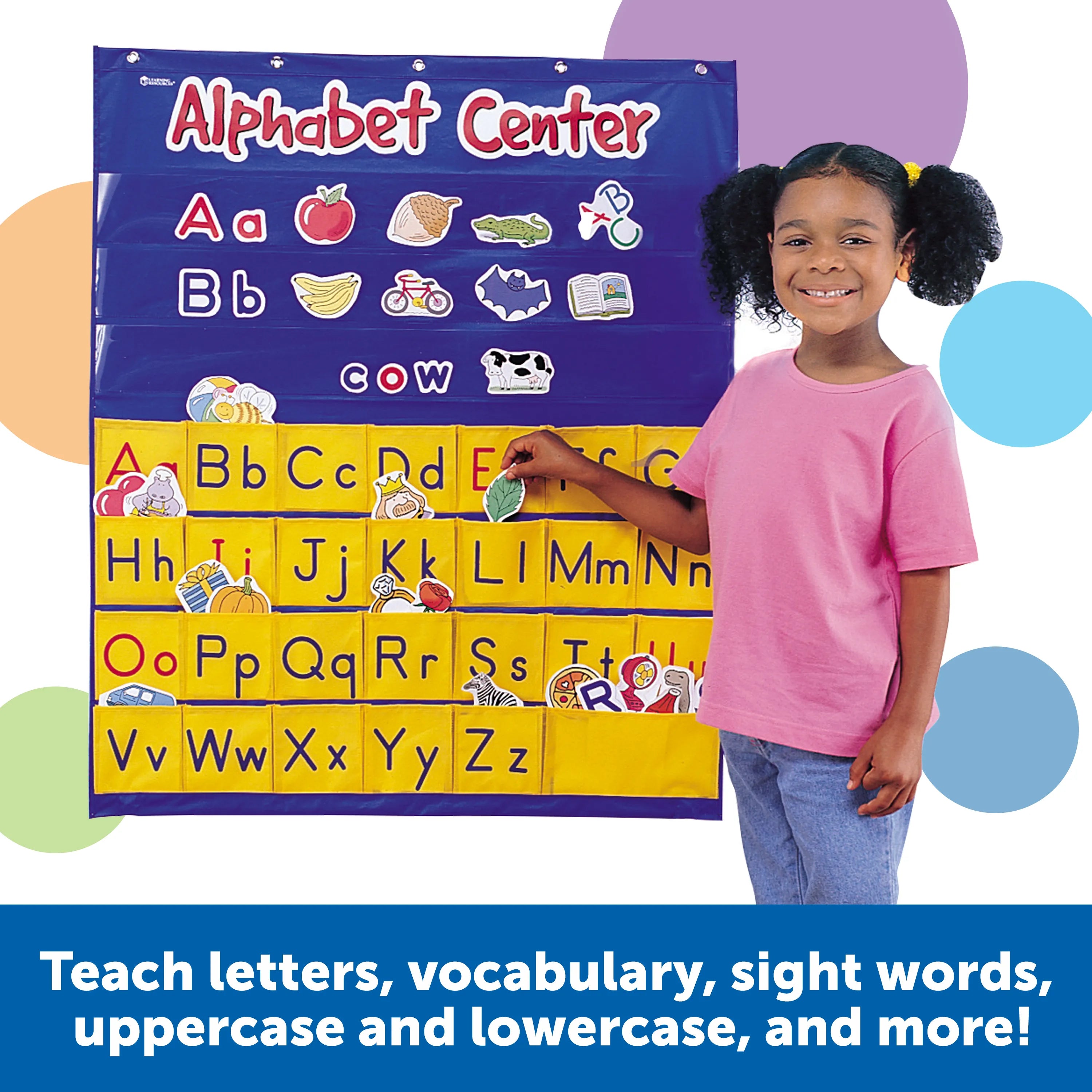 Pocket Chart: Alphabet Center Replacement Cards – Wondersaurus