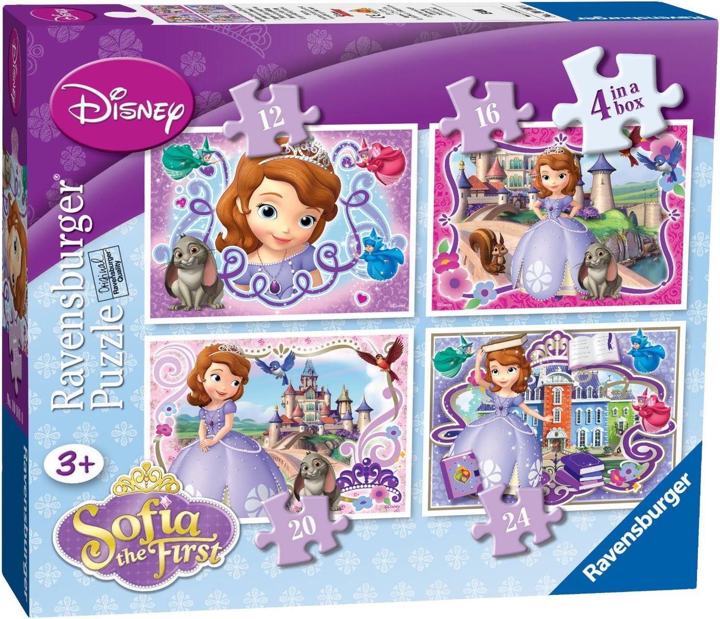 Puzzle - 4 in a Box: Disney Sofia the First – WONDERSAURUS