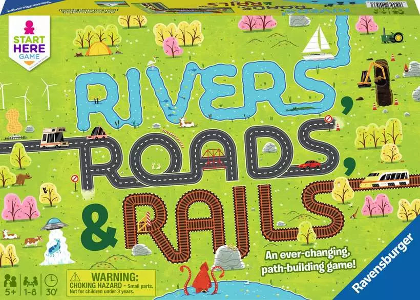 Children's Games: Rivers, Roads & Rails – Wondersaurus