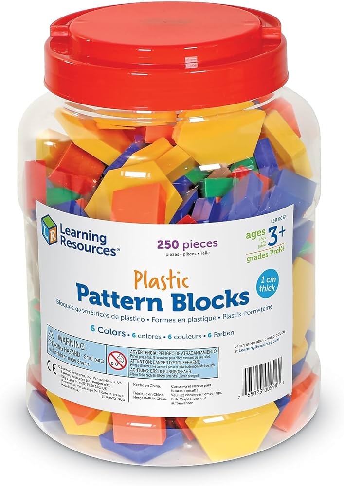 Pattern Blocks 1cm (Set of 250) – Wondersaurus