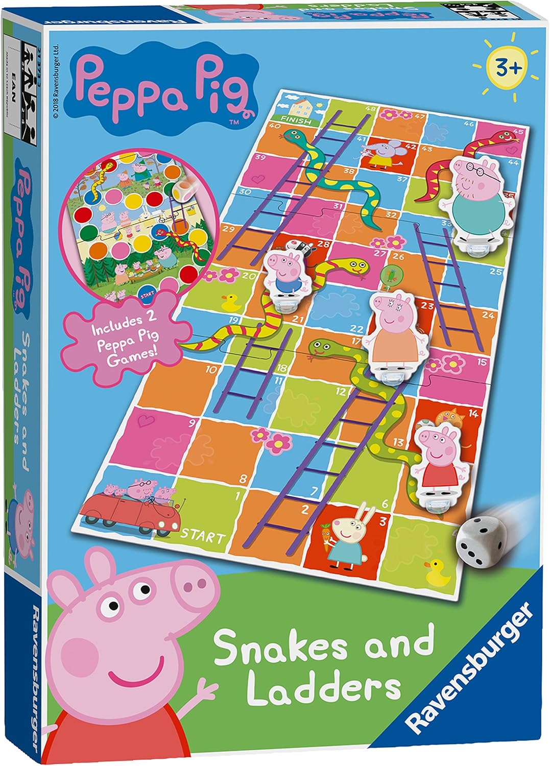 Puzzle - Snakes and Ladders: Peppa Pig – WONDERSAURUS