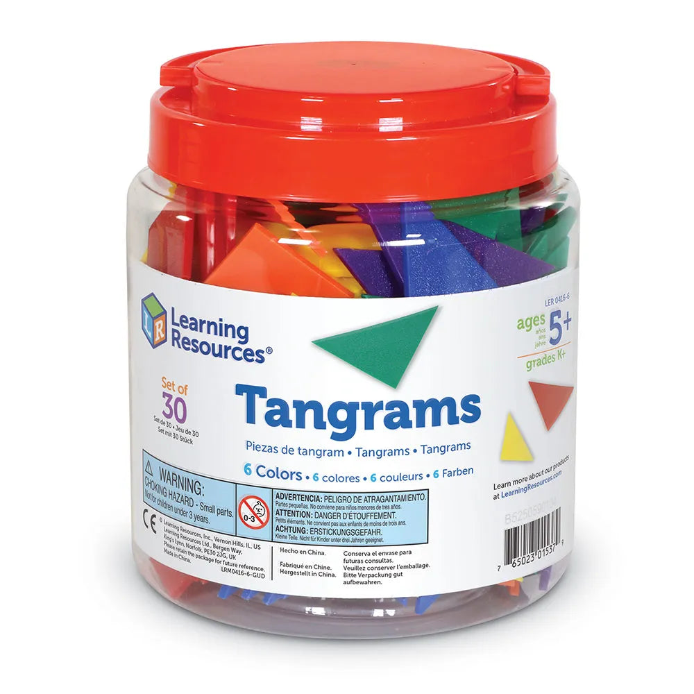 Tangrams 6-Color (Set of 30) – WONDERSAURUS