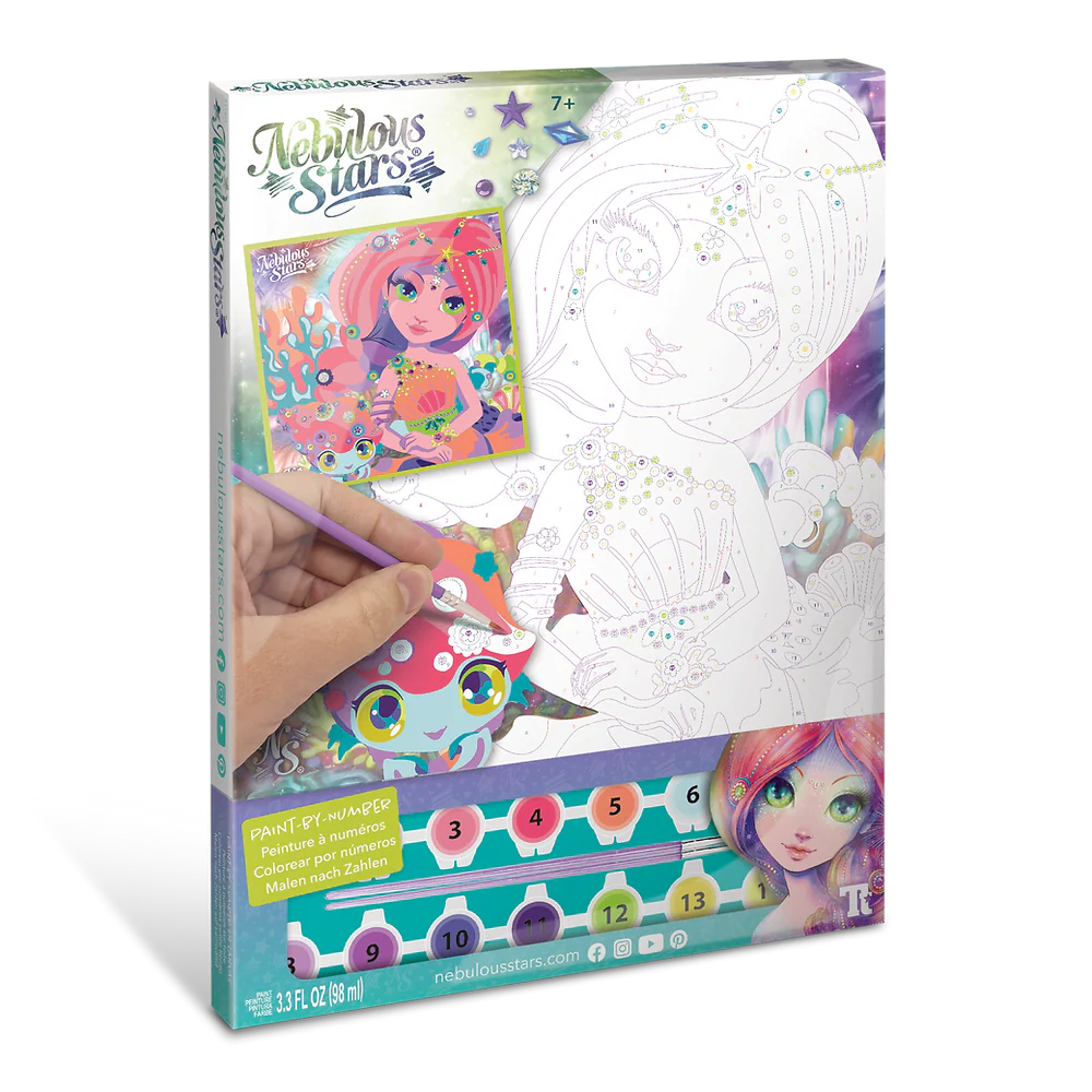 Nebulous Stars: Paint-by-Number on Canva -Coralia & Lyria – Wondersaurus
