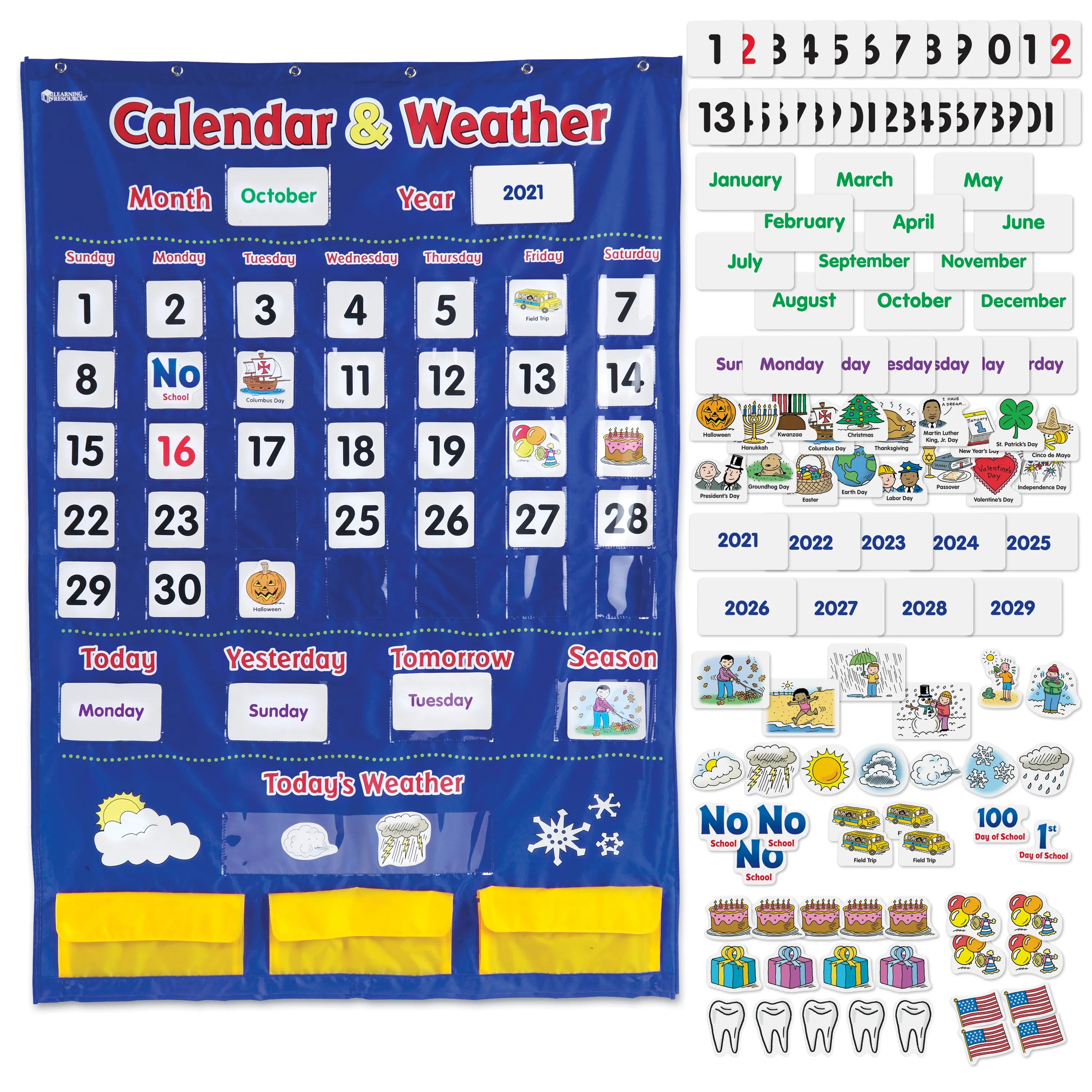 Pocket Chart: Calendar & Weather – WONDERSAURUS